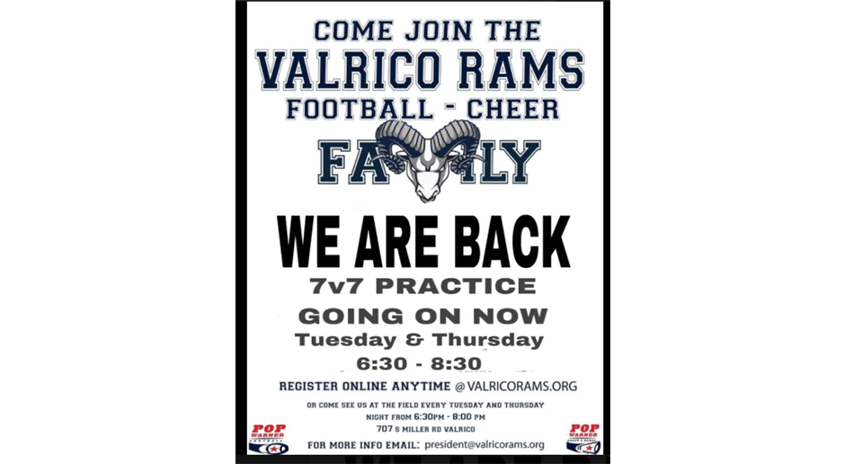 Valrico Rams Youth Football and Cheer > Home