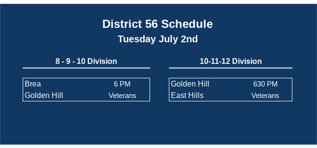 California District 56 Little League > Home